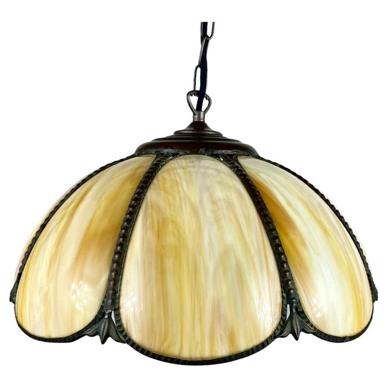 Vintage Tiffany Style Pendant Light, Italy, 1980s. at 1stDibs