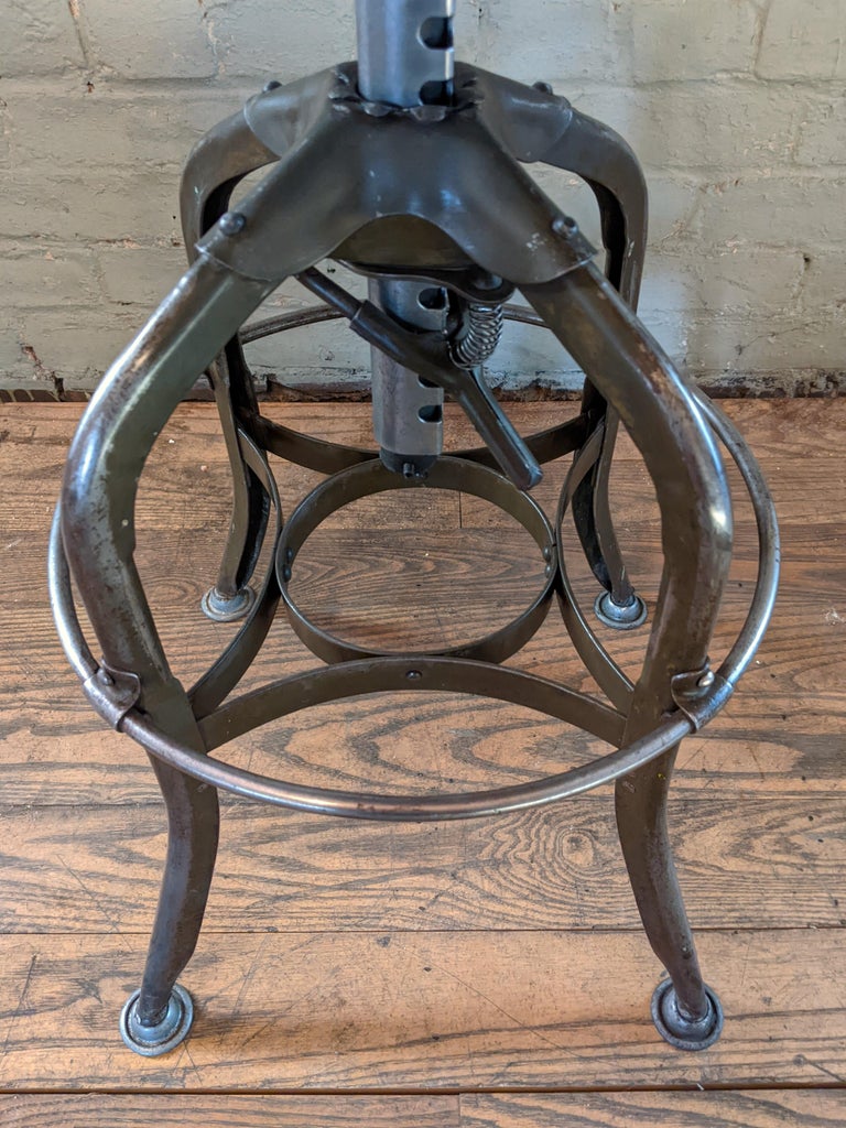 Vintage Toledo Adjustable Stool For Sale at 1stDibs