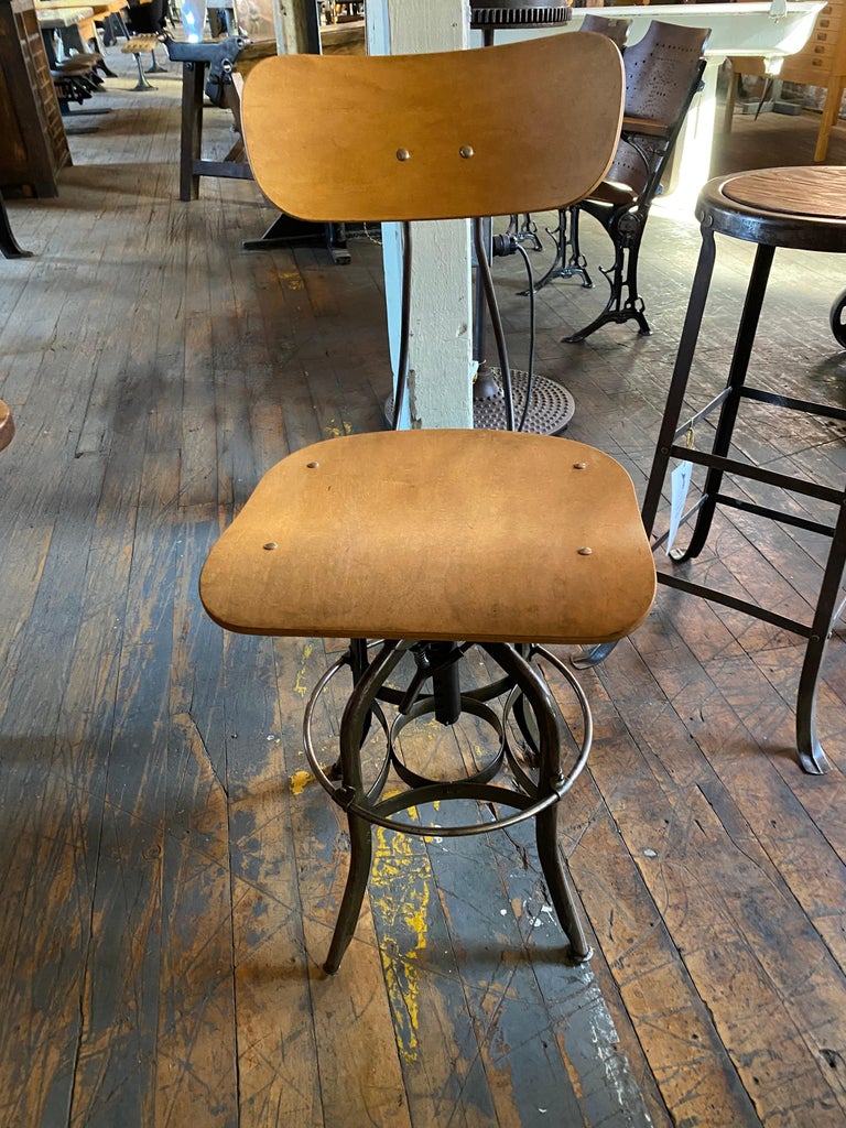 Vintage Toledo Adjustable Stool For Sale at 1stDibs