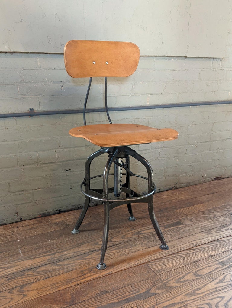 Vintage Toledo Adjustable Stool For Sale at 1stDibs