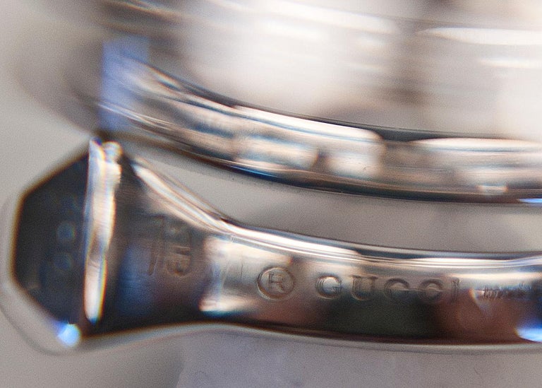 VINTAGE TOM FORD for GUCCI 18-KARAT WHITE GOLD WRAP RING For Sale at ...