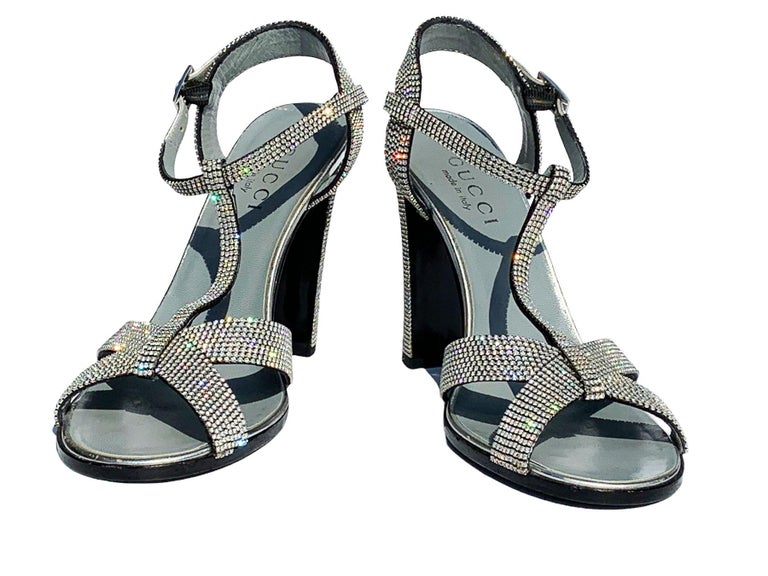 Vintage Tom Ford for Gucci SS 2000 Crystal Embellished Shoes Sandals 36 ...