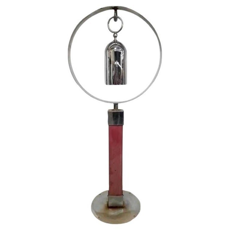 Vintage Tom Torrens Monumental Chrome Zen Gong With Heart Motif at 1stDibs