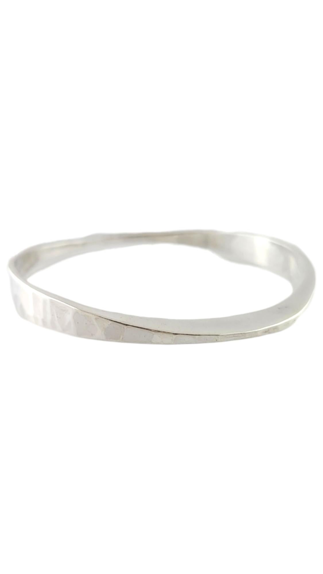 Vintage Tone Vigeland Norway Plus Workshop Hammered Sterling Bangle #17878 For Sale at 1stDibs