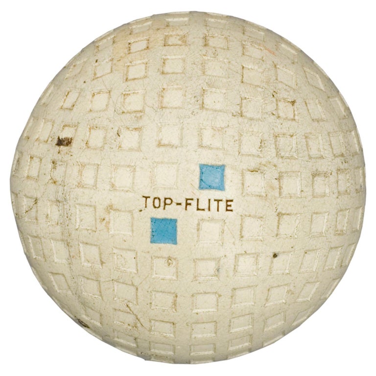 Vintage Top Flite Golf Ball With Mesh Pattern For Sale at 1stDibs