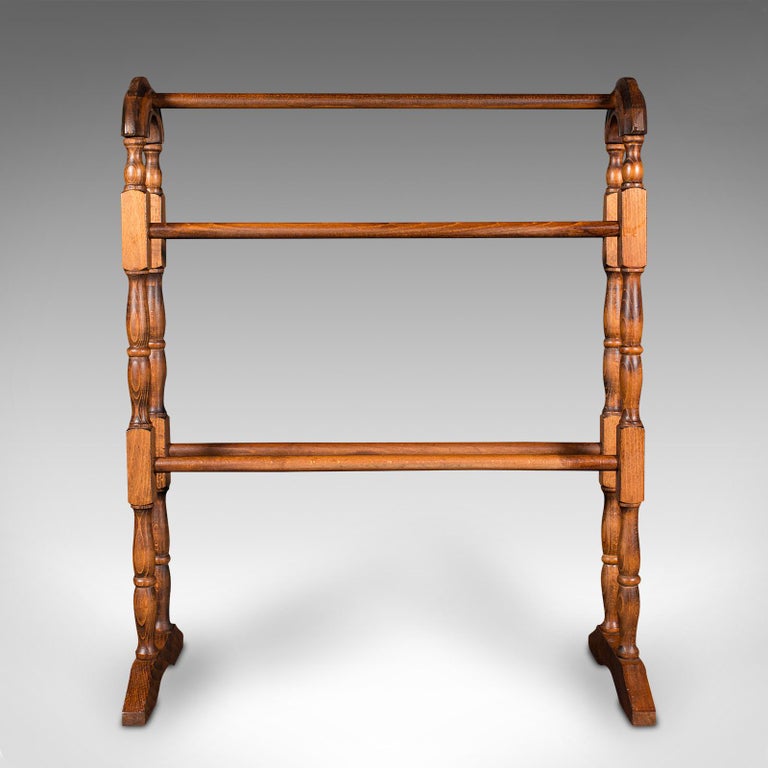 Vintage Towel Rail Stand, French, Beech, Clothes Horse, Dryer, Rack ...