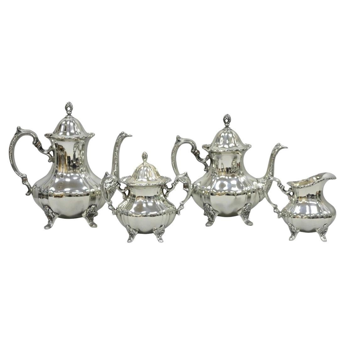 Antique John Turton Sheffield England Victorian Silver Plated Tea Set ...