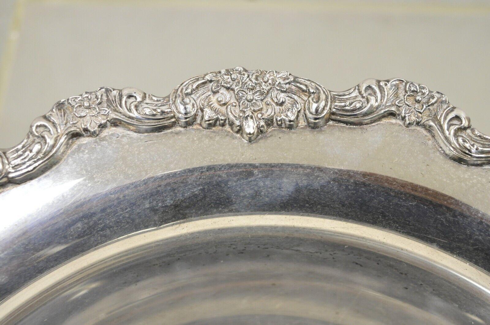 Vintage Towle Silver Plated Victorian Style Punch Bowl For Sale at 1stDibs