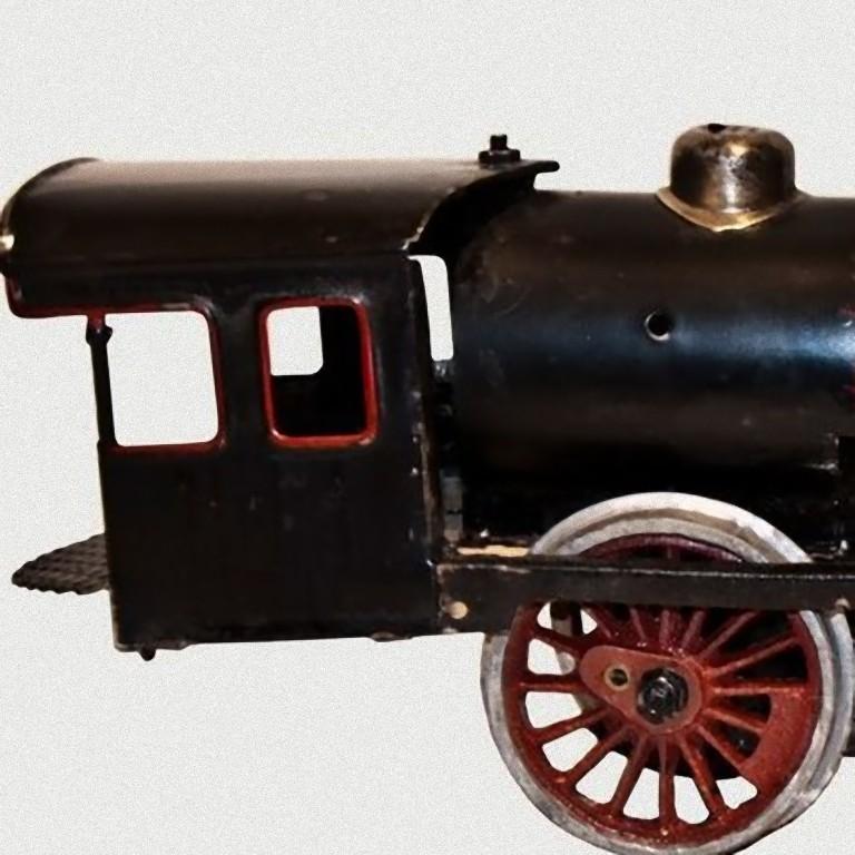 Vintage Toy, Black Train Locomotive For Sale at 1stDibs