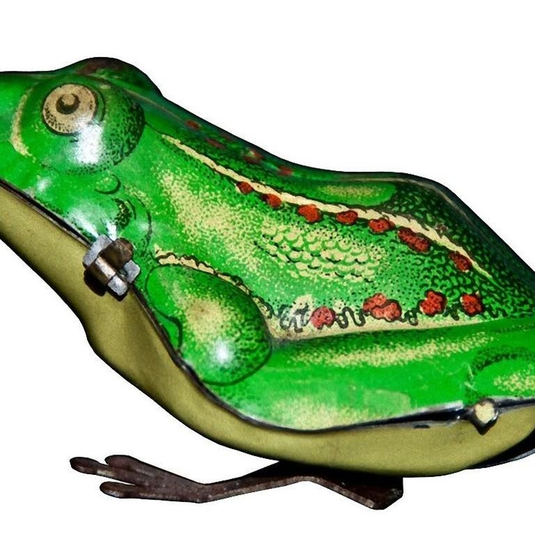 Vintage Toy, Wind Up Frog at 1stDibs | wind up frog toy, vintage frog ...