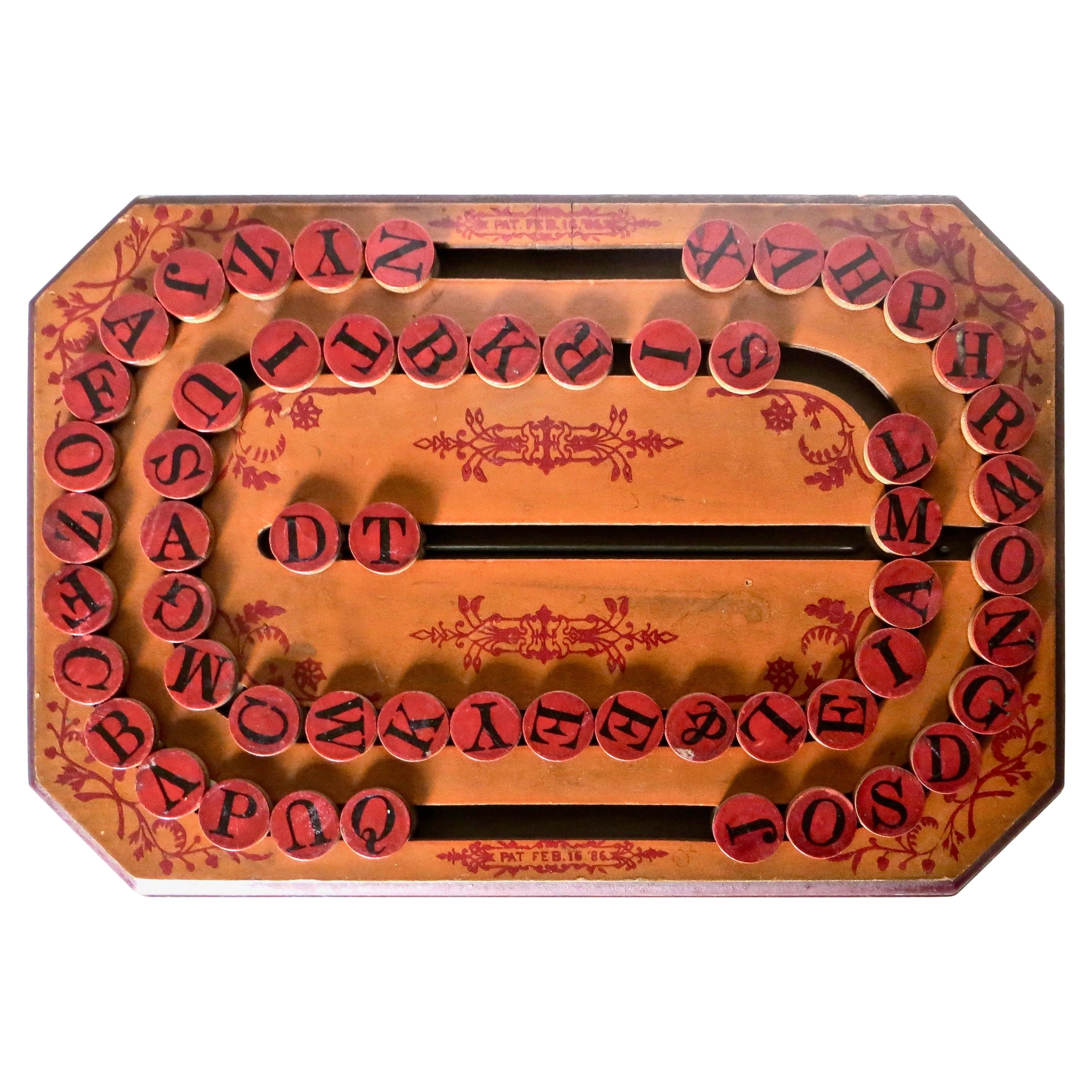 Vintage Toy Wooden Spelling Board, American, Circa 1895 at 1stDibs ...