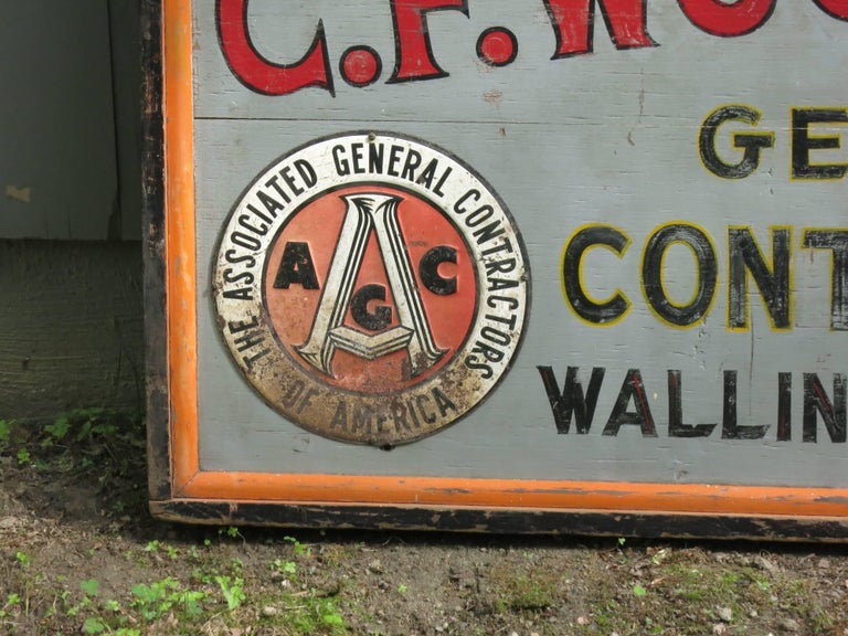 Vintage Trade Sign Connecticut at 1stDibs