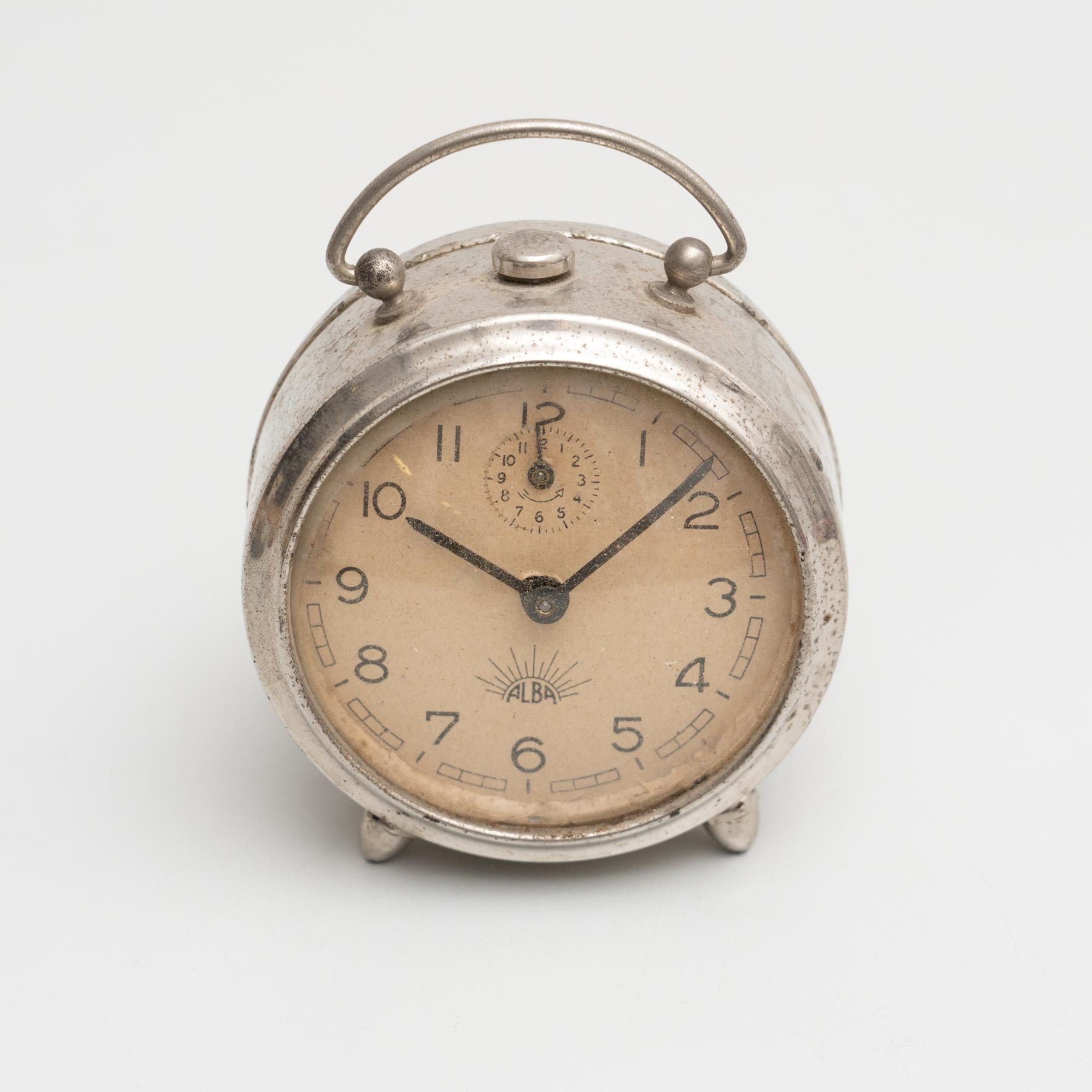 Vintage Traditional Spanish Alarm Clock, circa 1960 For Sale at 1stDibs