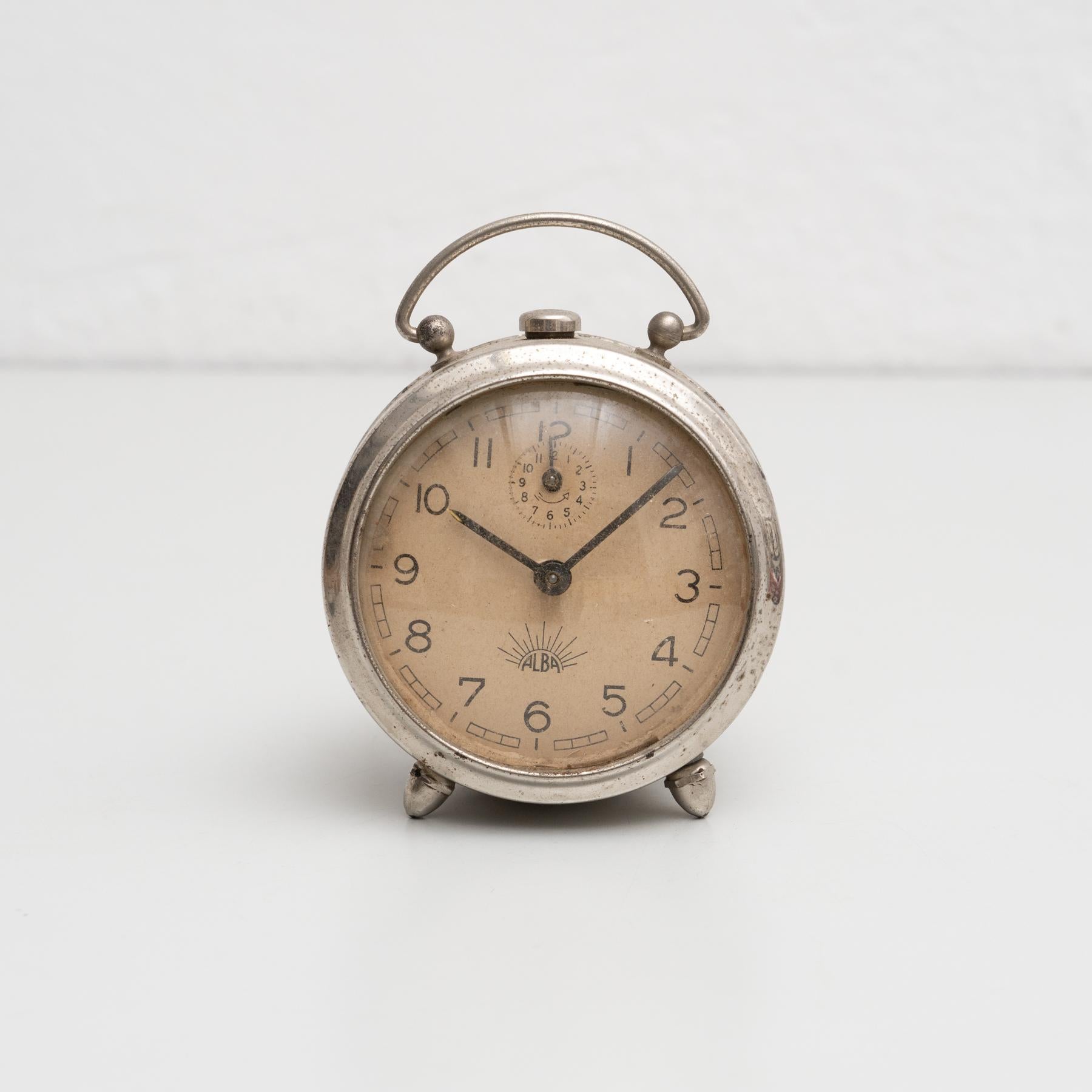 Vintage Traditional Spanish Alarm Clock, circa 1960 For Sale at 1stDibs