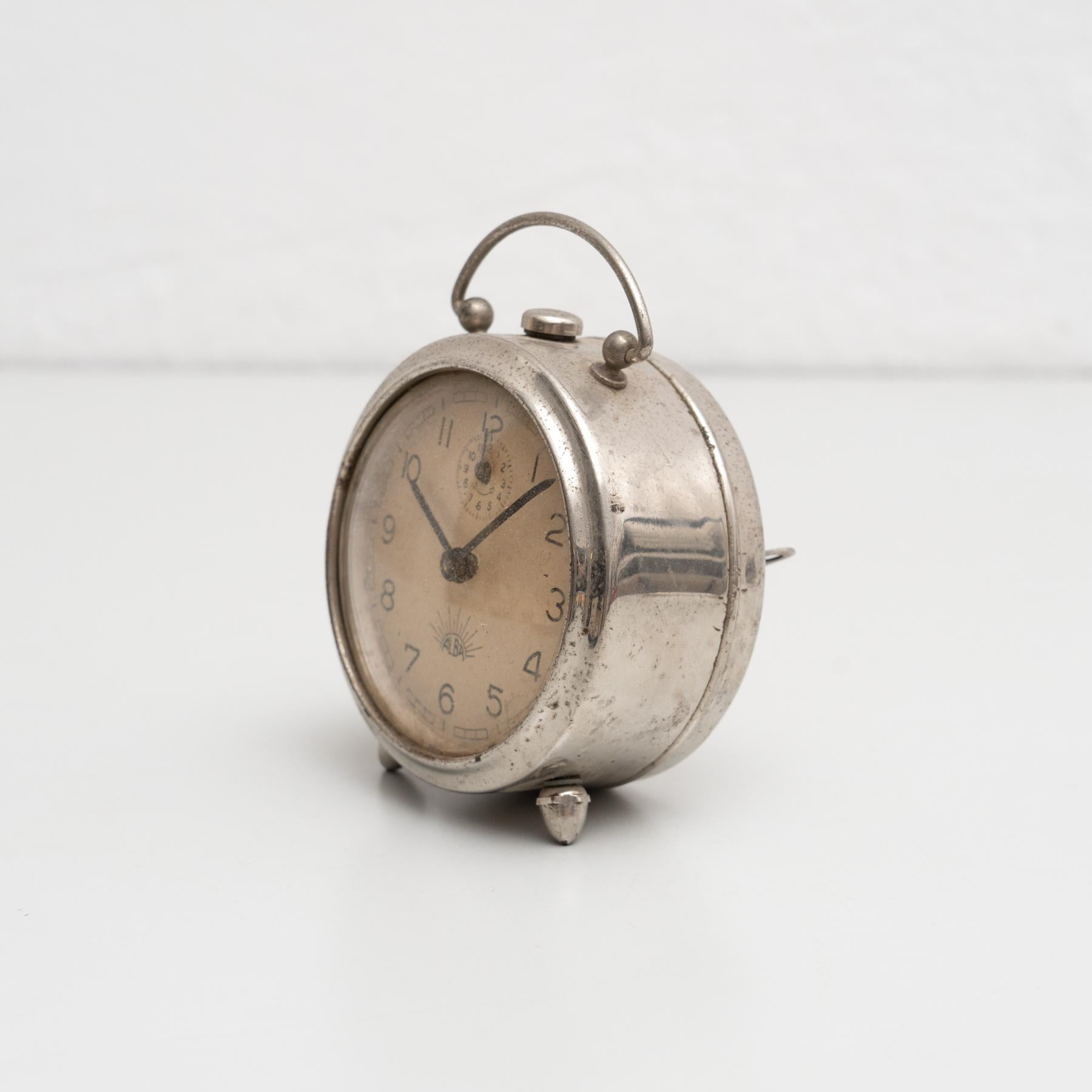 Vintage Traditional Spanish Alarm Clock, circa 1960 For Sale at 1stDibs