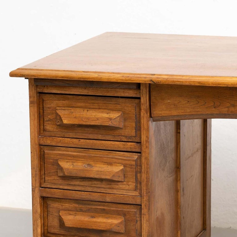 Vintage Traditional Spanish Writing Desk in Oak Wood, circa 1940 For ...