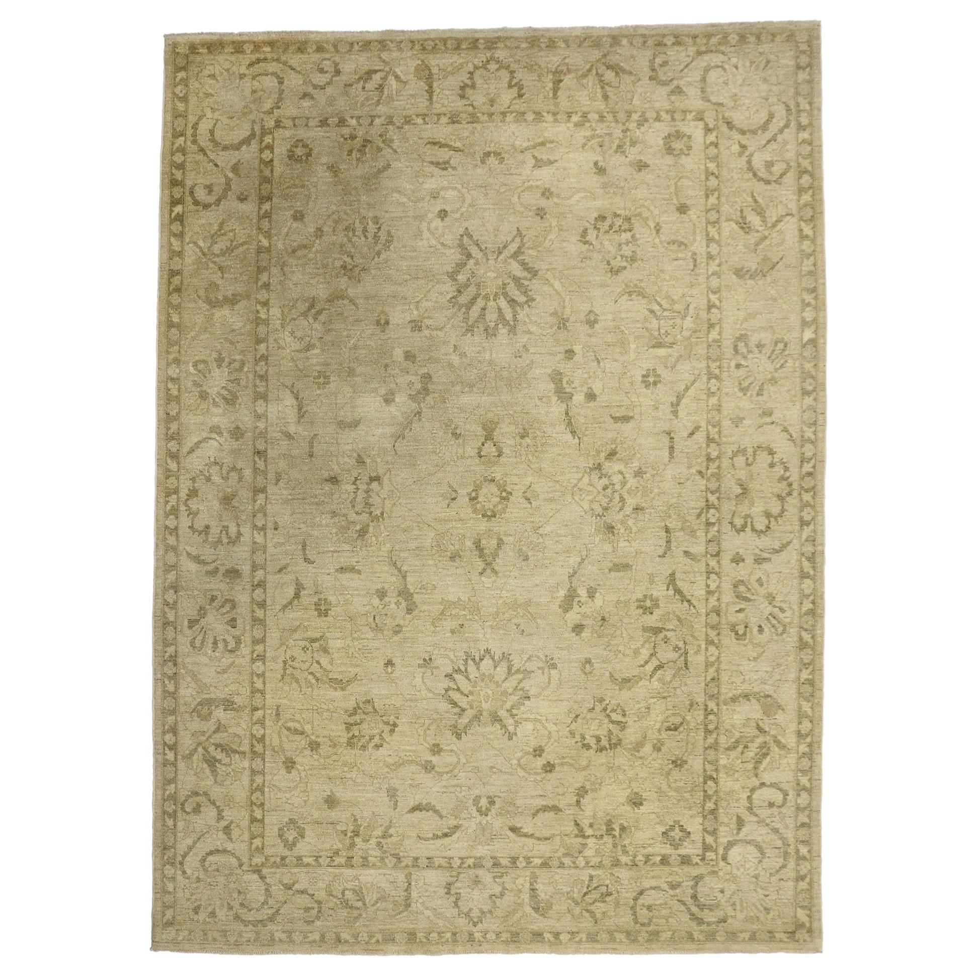 Vintage Transitional Area Rug with Colonial Style and Neutral Colors at ...