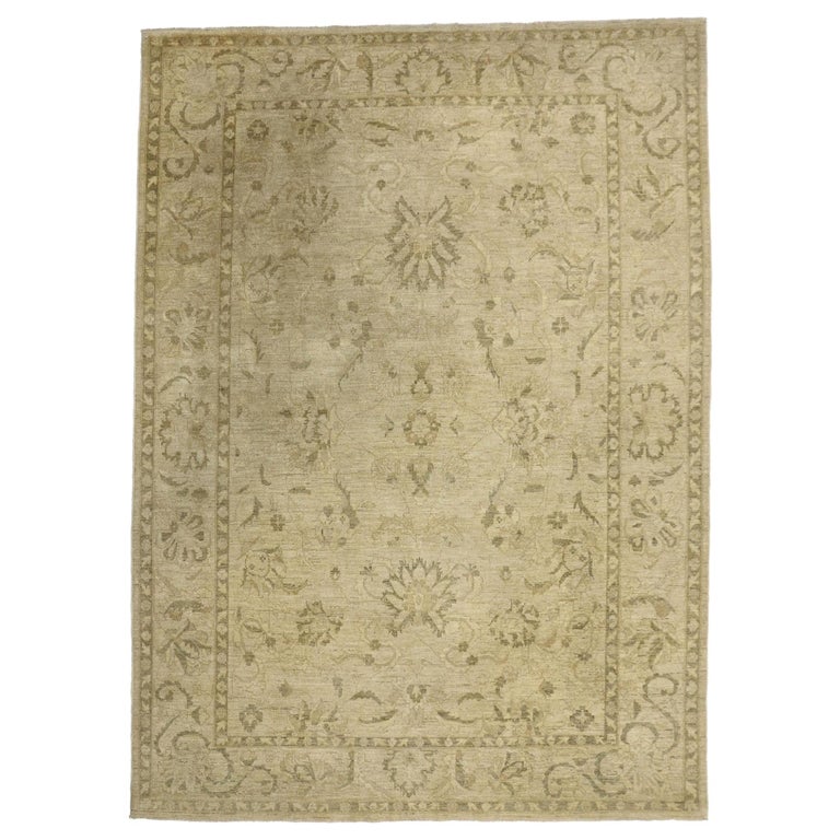 Vintage Transitional Area Rug with Colonial Style and Neutral Colors at ...