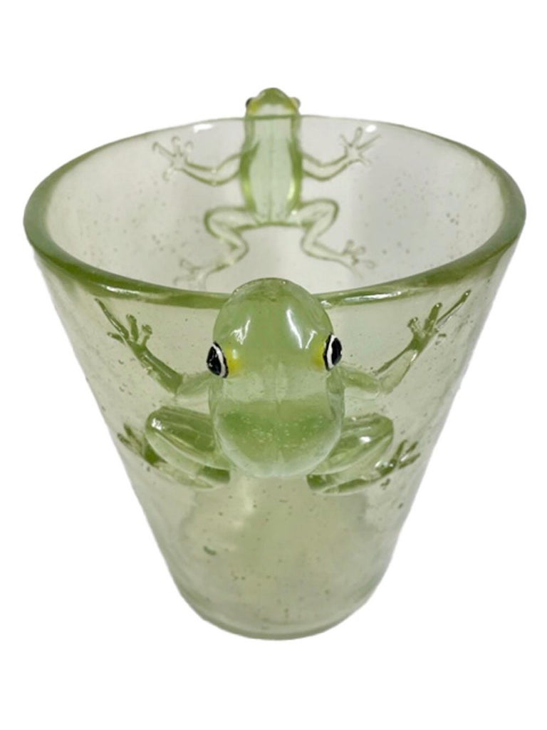 Vintage Translucent Green Lucite Tree Frog Ice Bucket / Wine Cooler For ...