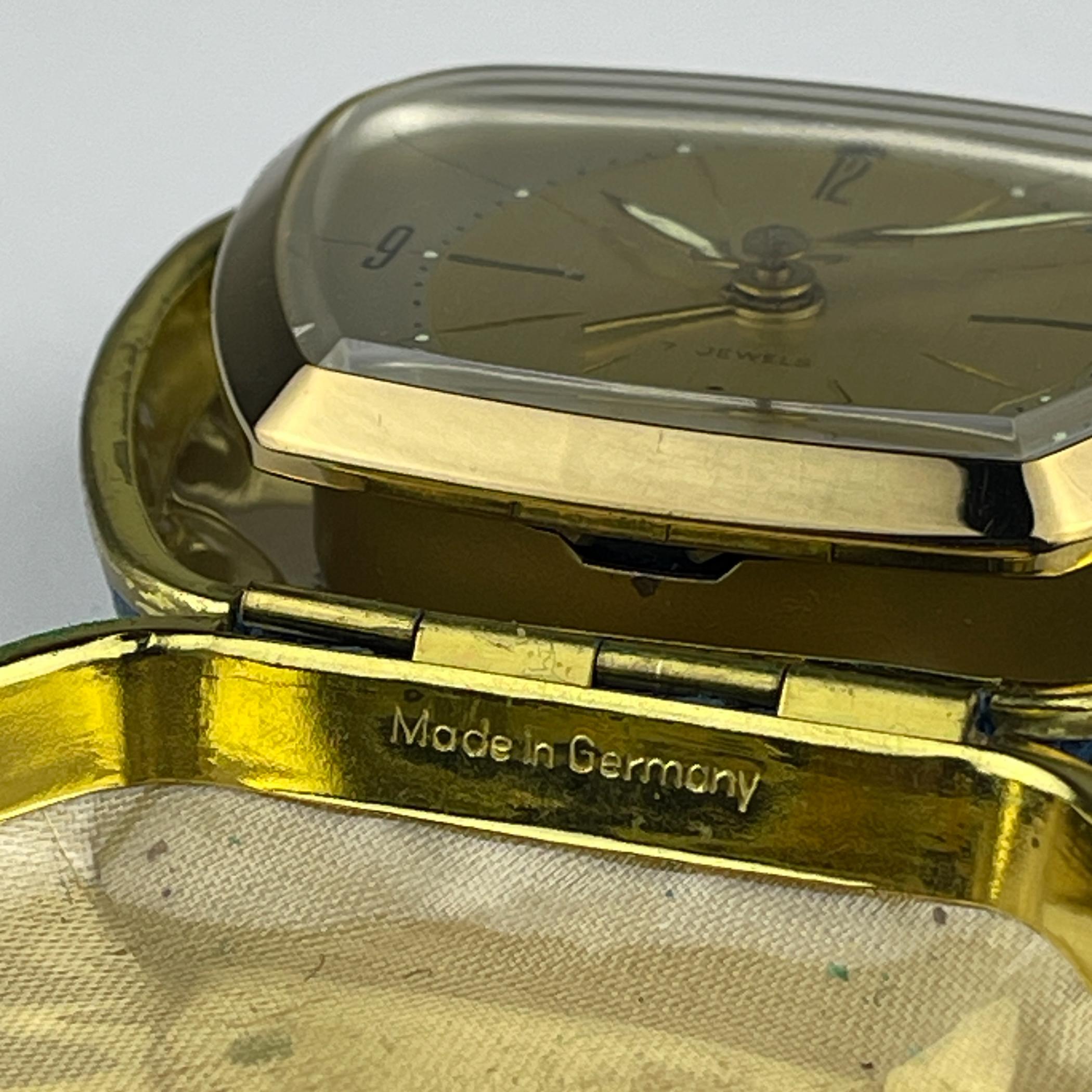Vintage travel alarm clock by Schatz, 7 Jewel, Germany, 1970s For Sale ...