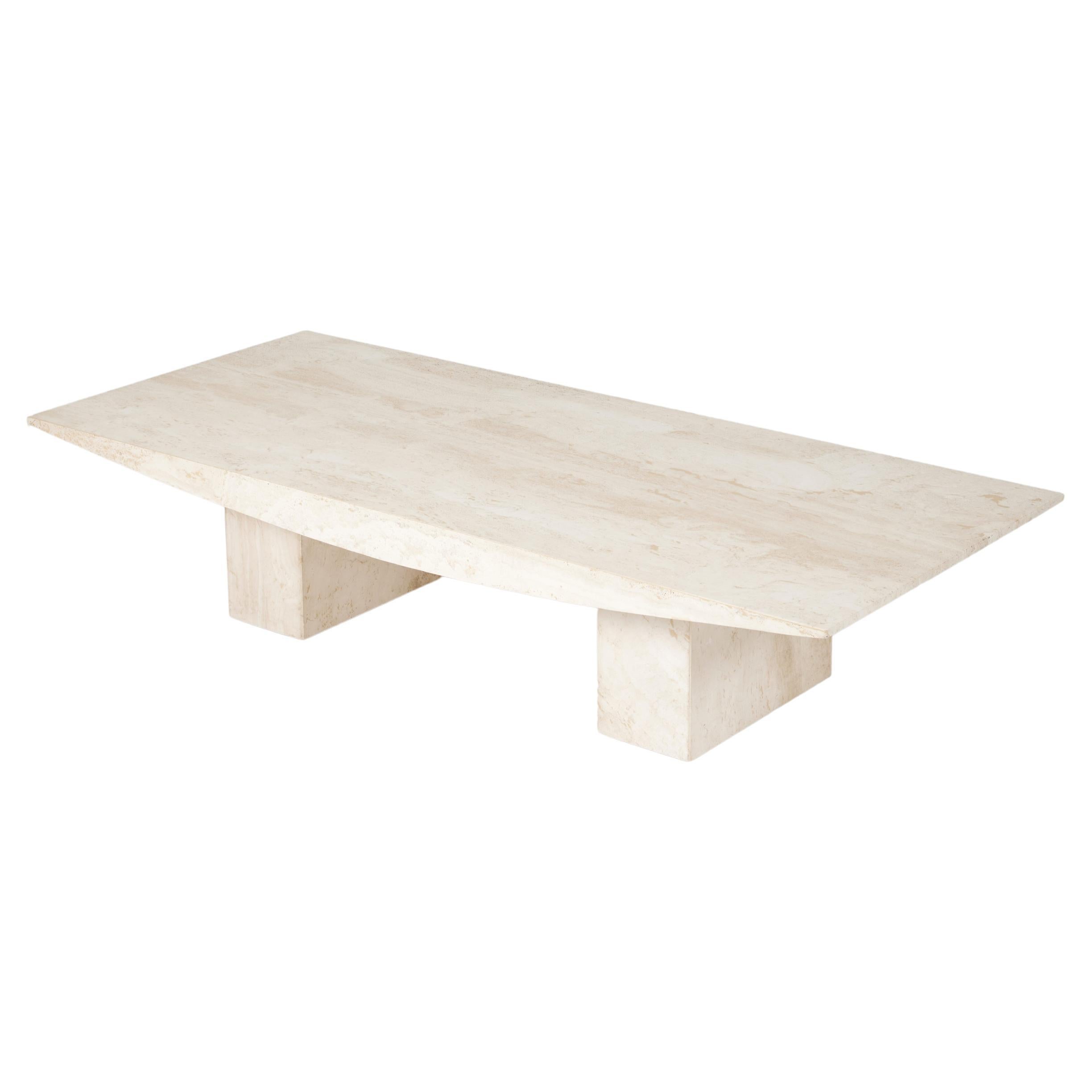 Vintage Travertine Coffee Table at 1stDibs