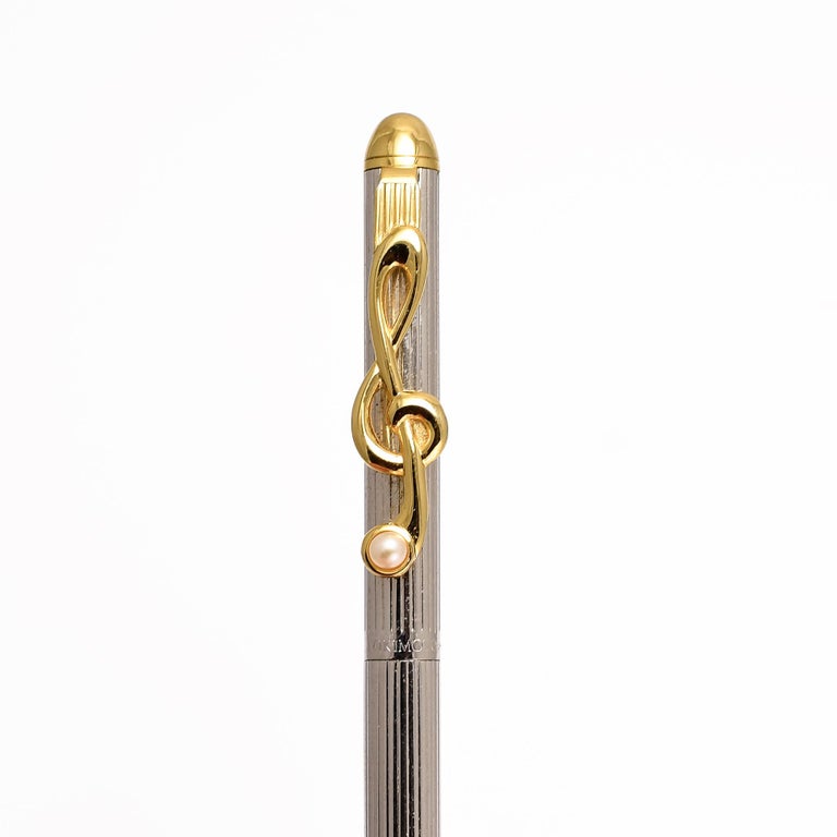 Vintage Treble Clef Mikimoto Pearls Pen For Sale at 1stDibs | mikimoto ...