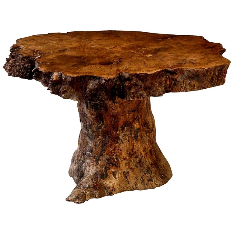 Vintage Tree Trunk Coffee Table at 1stDibs