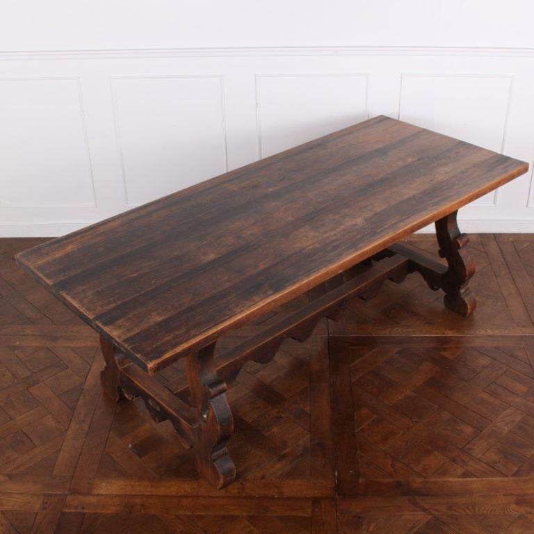Vintage Trestle Table at 1stDibs