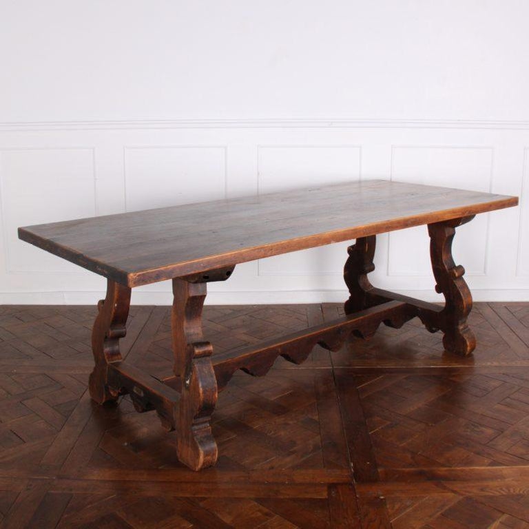 Vintage Trestle Table at 1stDibs