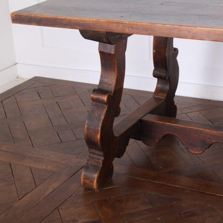 Vintage Trestle Table at 1stDibs