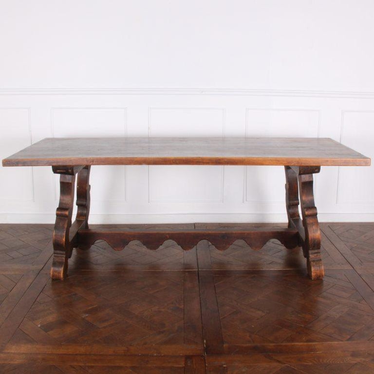 Vintage Trestle Table at 1stDibs