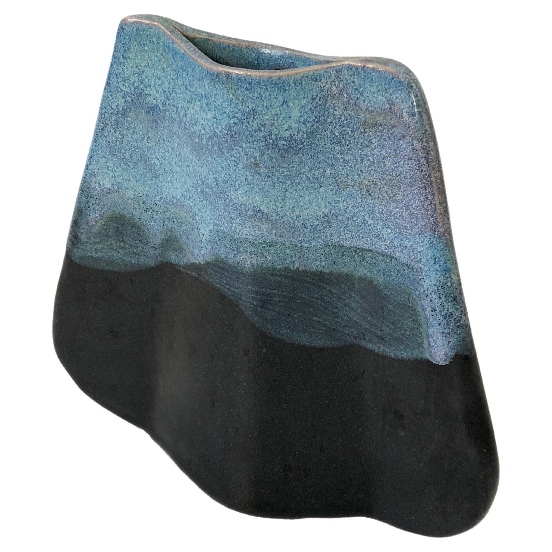 Mid-Century Modern Brutalist Studio Pottery Triangular Vase, circa ...