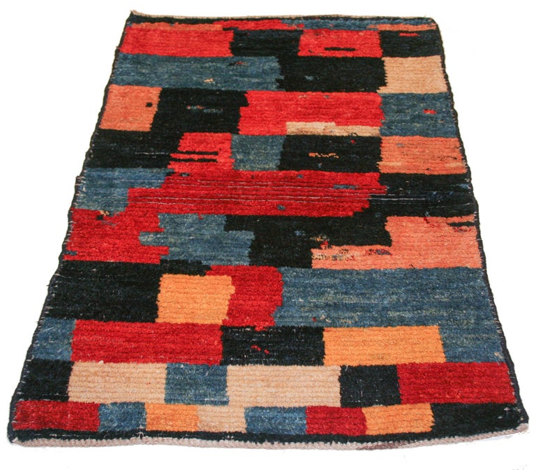 Vintage Tribal Abstract Checkerboard Design Rug at 1stDibs | vintage ...