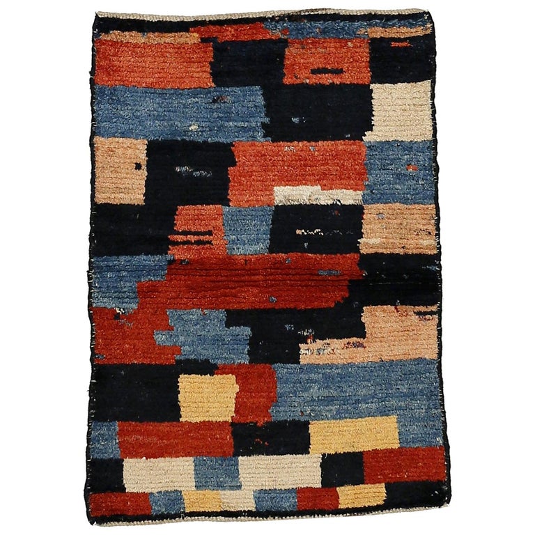 Vintage Tribal Abstract Checkerboard Design Rug at 1stDibs | vintage ...