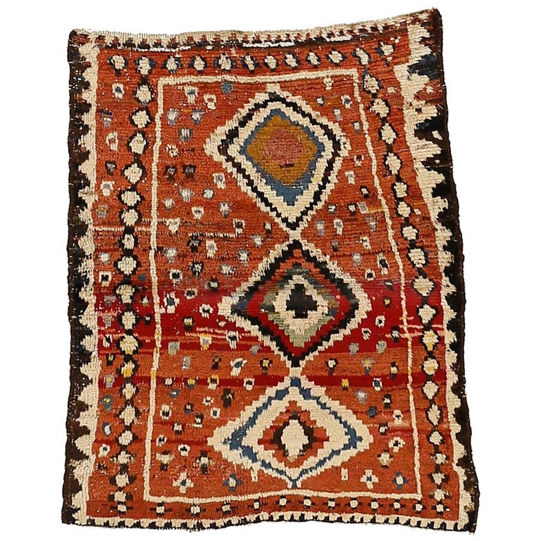 Vintage Tribal Geometric Design Rug For Sale at 1stDibs