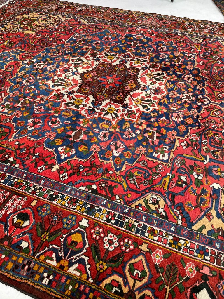 Vintage Tribal and Old-World Charm Rug, circa 1950's For Sale at 1stDibs