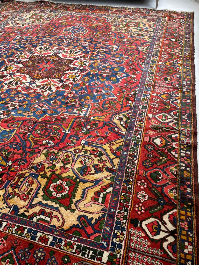 Vintage Tribal and Old-World Charm Rug, circa 1950's For Sale at 1stDibs