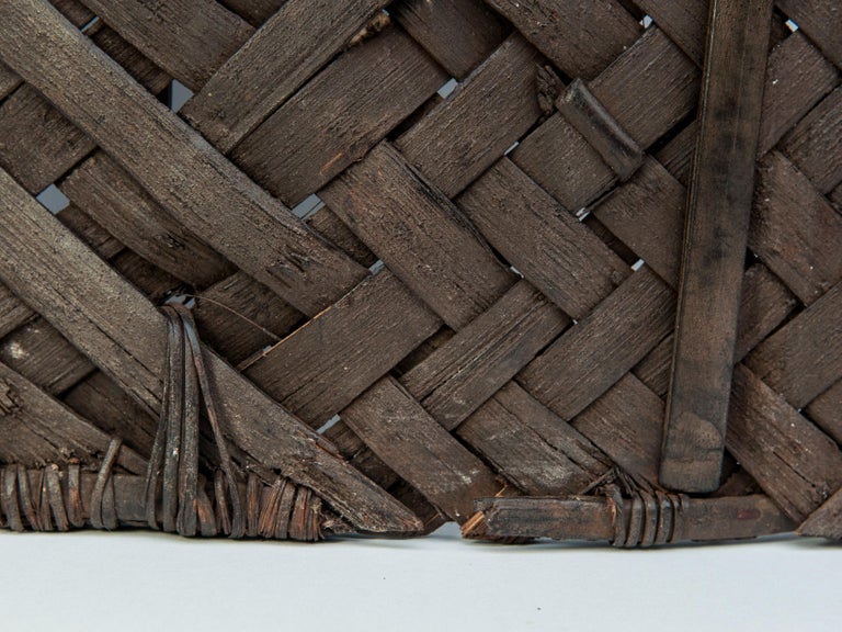 Vintage Tribal Shield Cane and Bamboo Nagaland, Northeast India. Mid ...