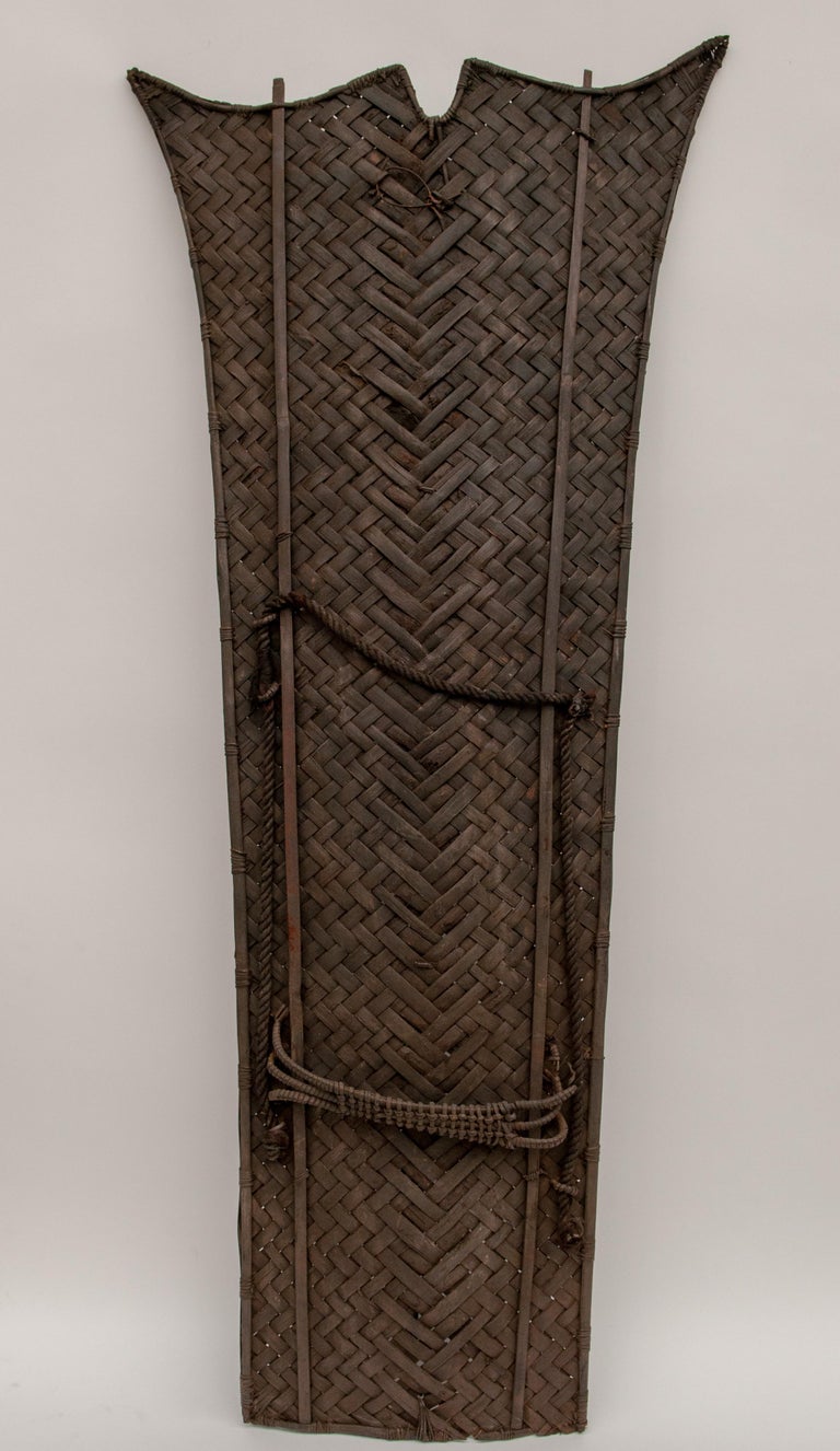Vintage Tribal Shield Cane and Bamboo Nagaland, Northeast India. Mid ...