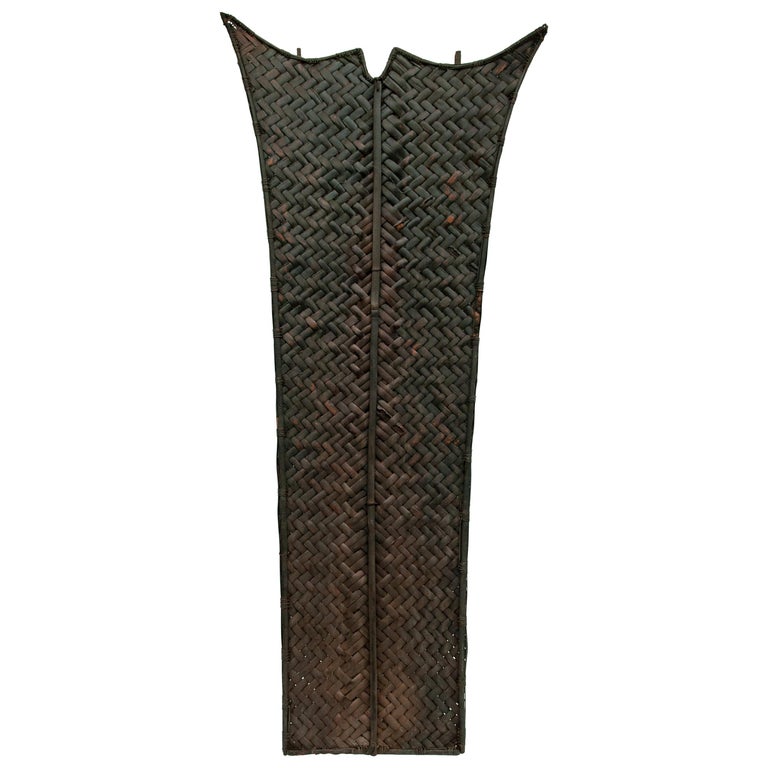 Vintage Tribal Shield Cane and Bamboo Nagaland, Northeast India. Mid ...