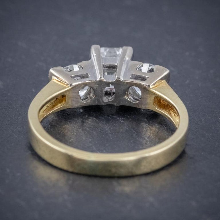 Vintage Trilogy Ring in 1.70ct of Diamond, Dated 1996 with Certificate ...