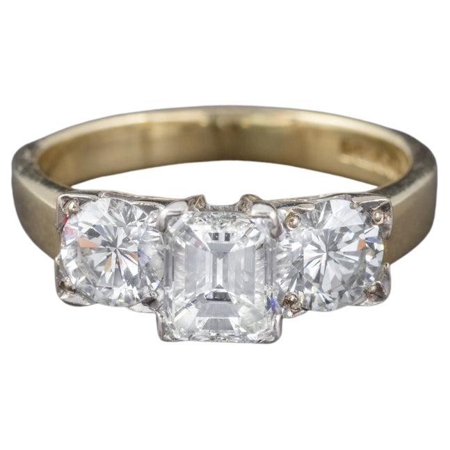 Antique Victorian Diamond Trilogy Ring in 0.70ct of Diamond, circa 1880 ...