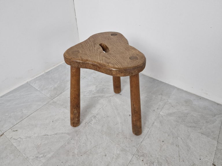 Vintage Tripod Farm Stool, 1950s For Sale at 1stDibs