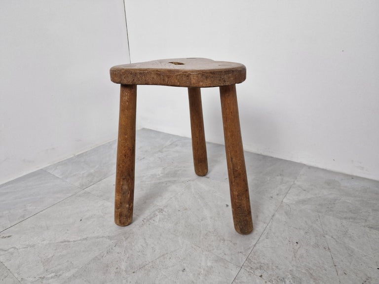 Vintage Tripod Farm Stool, 1950s For Sale at 1stDibs