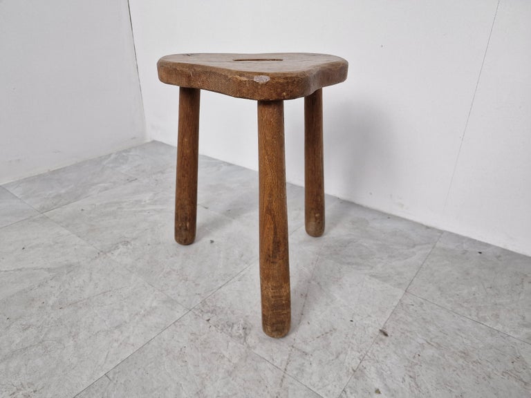 Vintage Tripod Farm Stool, 1950s For Sale at 1stDibs
