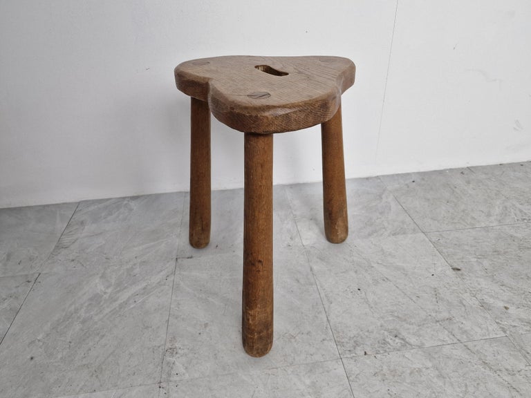 Vintage Tripod Farm Stool, 1950s For Sale at 1stDibs