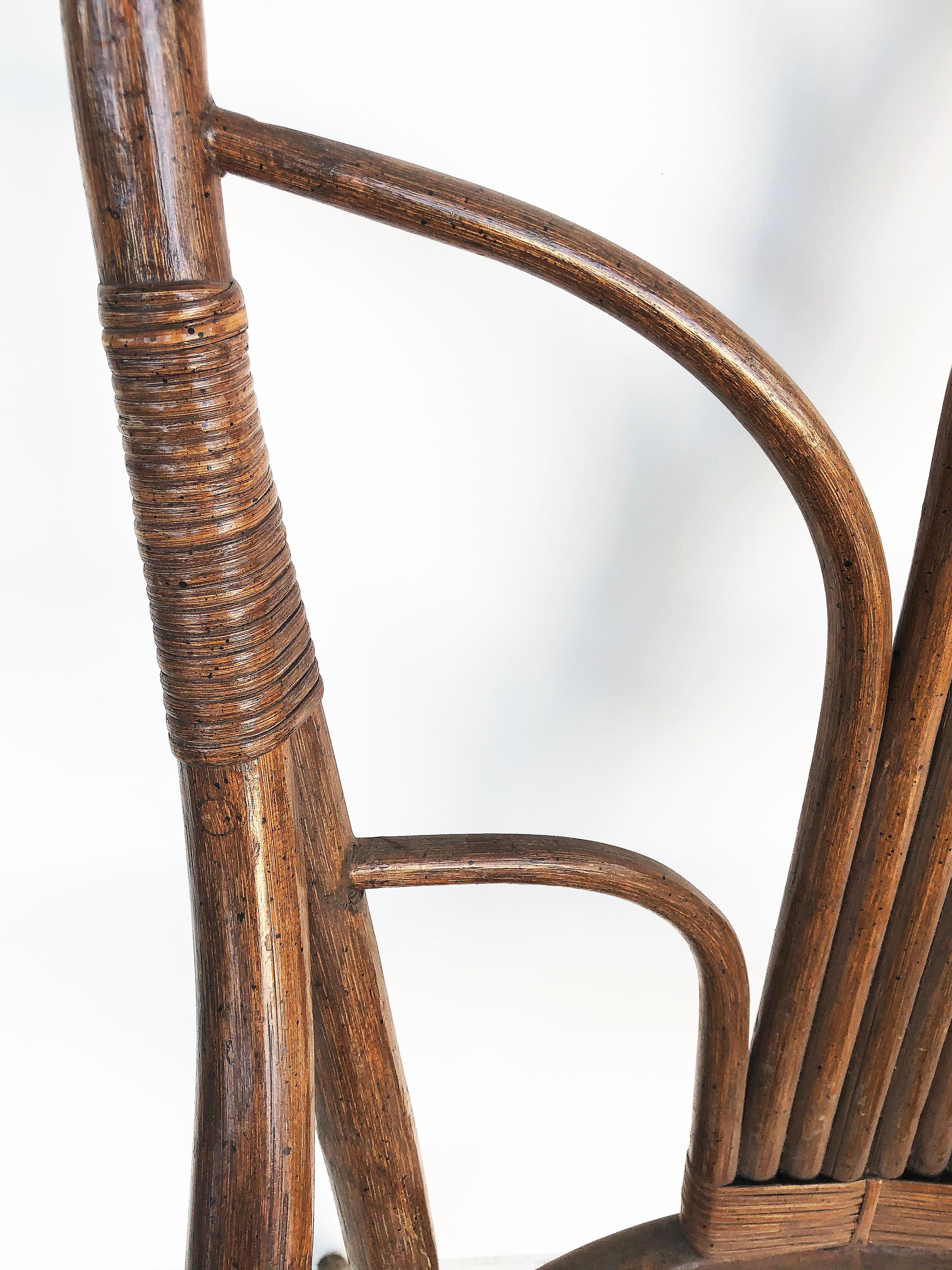 Vintage Tropical Bent Rattan Dining Chairs, Set of 6 at 1stDibs ...