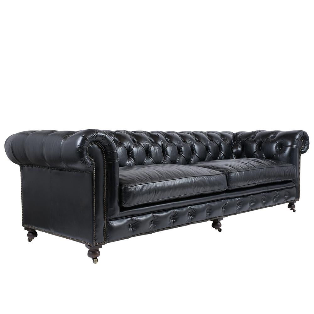 Vintage Tufted Leather Chesterfield Sofa at 1stDibs | vintage tufted ...