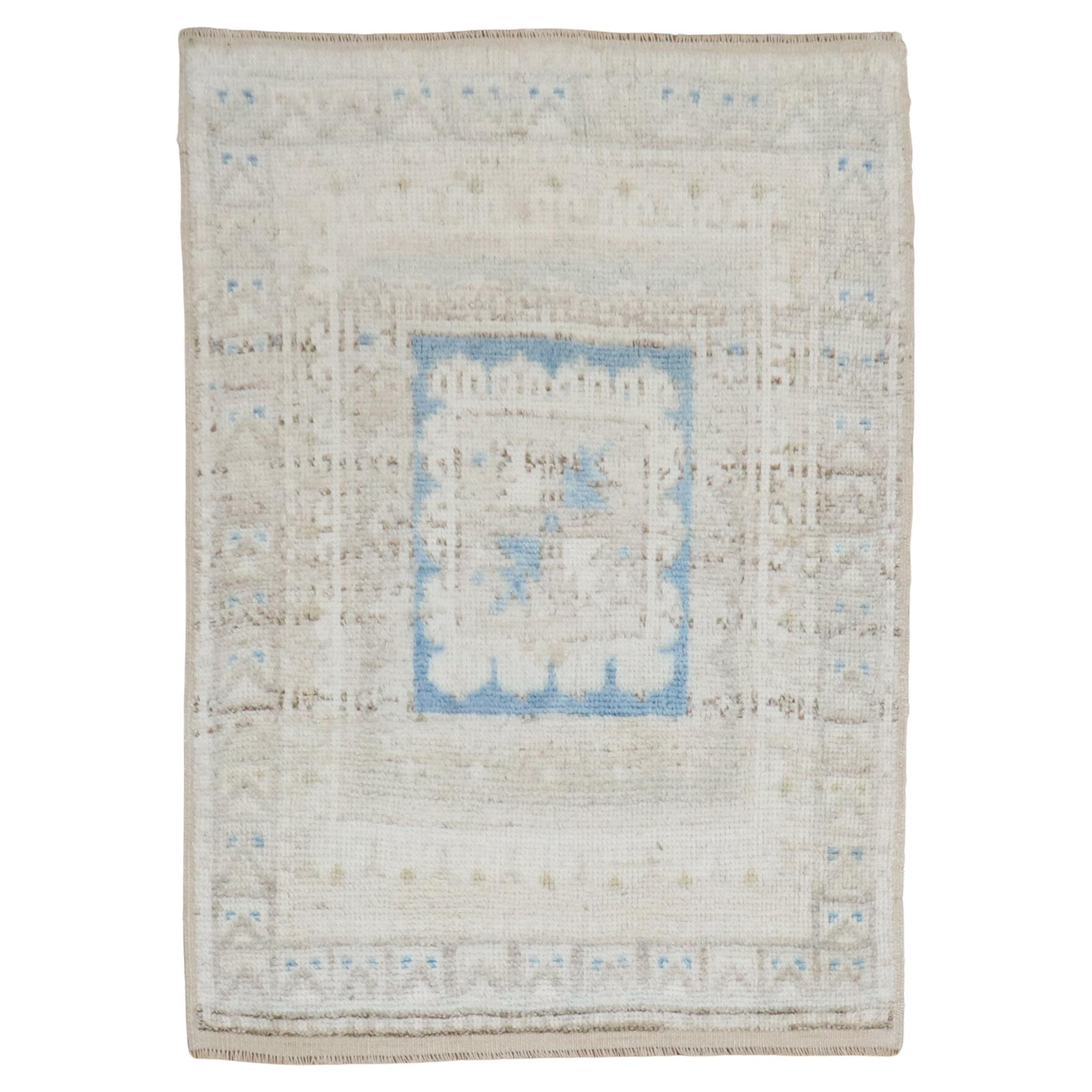 Vintage Turkish Mini Rug at 1stDibs