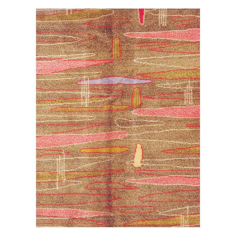 Mid-Century Modern Handmade Turkish Room Size Rug in the Style of ...